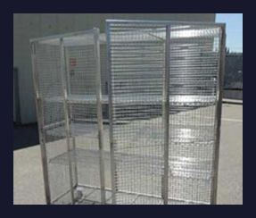 Stainless Steel Wire Mesh Security Cages| Wire Transportation Carts